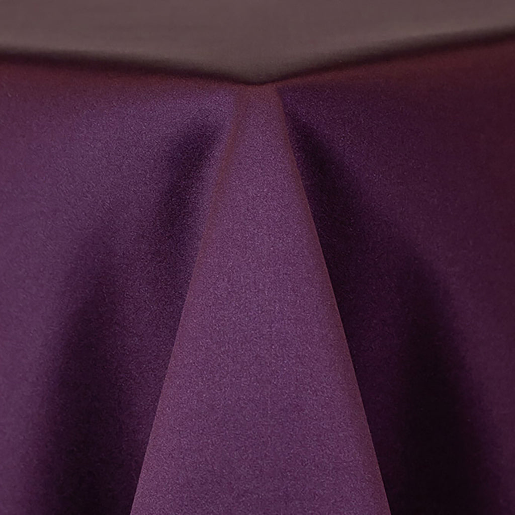Eggplant Matte Satin Linen | Quest Events