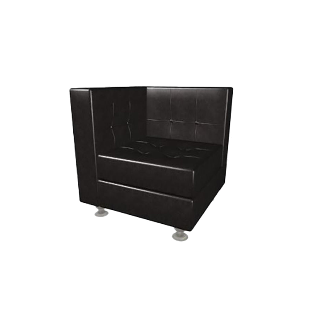 Fusion Black Corner Sofa | Quest Events