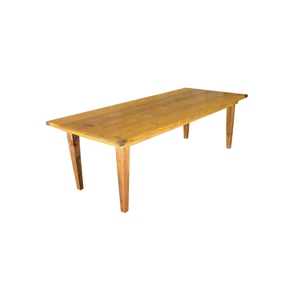 Farm Golden Oak Banquet Table - 8' x 40" | Quest Events