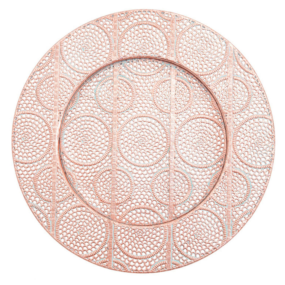 Valencia Copper Metal Charger | Quest Events