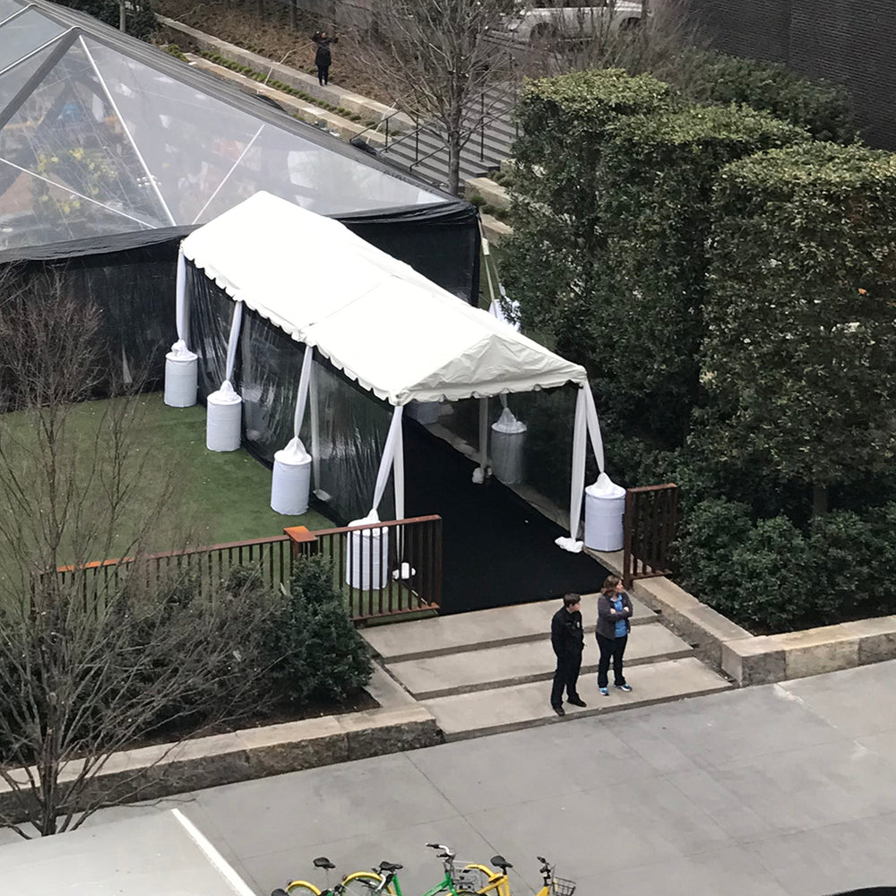 Walkway Frame Tent w/ White Top - Gable Ends | Quest Events